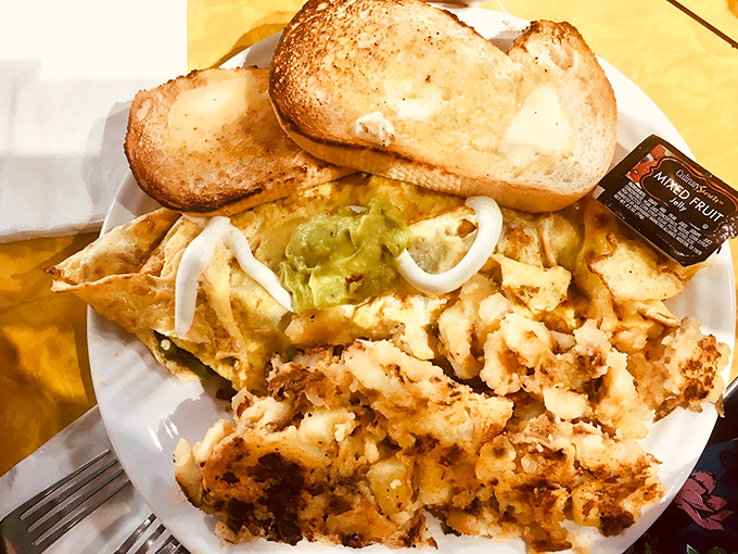 This plate could solve world conflicts &ndash; crispy potatoes, perfect eggs, and toast that actually matters.