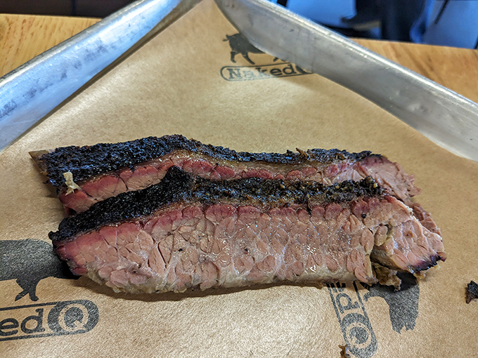 Brisket so perfectly smoked it should have its own Instagram account. That pink smoke ring isn't just pretty&mdash;it's a badge of honor.