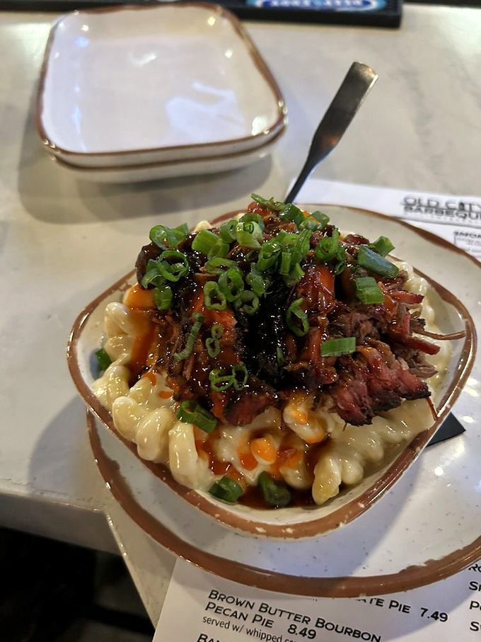 Brisket mac and cheese that doesn't know whether it's comfort food or luxury dining &ndash; and thankfully refuses to choose between the two.