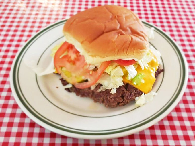 Behold the Rod Burger in all its glory&mdash;where melted cheese cascades over beef like a yellow waterfall of happiness on a perfectly toasted bun.