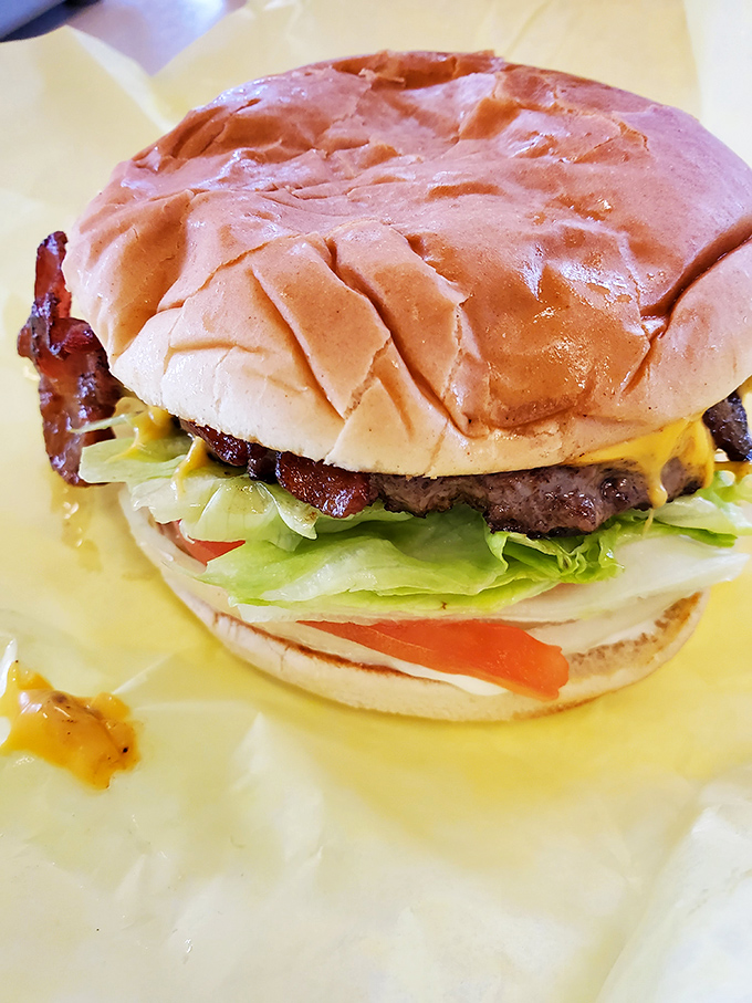 Behold the bacon cheeseburger in all its glory&mdash;where melty cheese, crisp lettuce, and a perfectly toasted bun create the holy trinity of burger perfection.