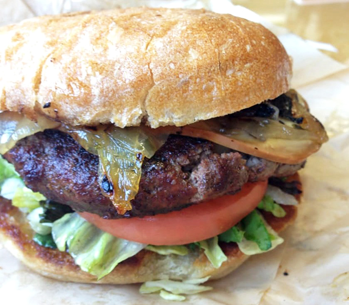 Burger architecture at its finest &ndash; where every ingredient plays its role in a symphony of savory satisfaction that speaks fluent comfort food.