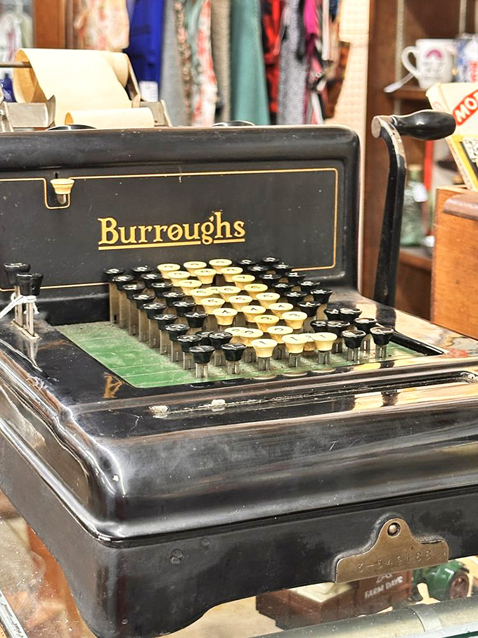 This Burroughs adding machine computed numbers before computers were cool – basically the great-grandfather of your smartphone's calculator app.