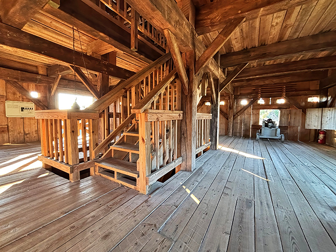 Inside the blockhouse, sunlight streams through rough-hewn timber, creating the world's most authentic colonial light show. No electricity bill required!
