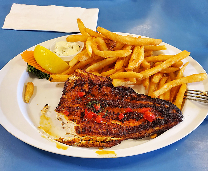 This blackened whitefish isn't just dinner&mdash;it's the Great Lakes on a plate, with a spicy crust that would make Cajun grandmothers nod in approval.