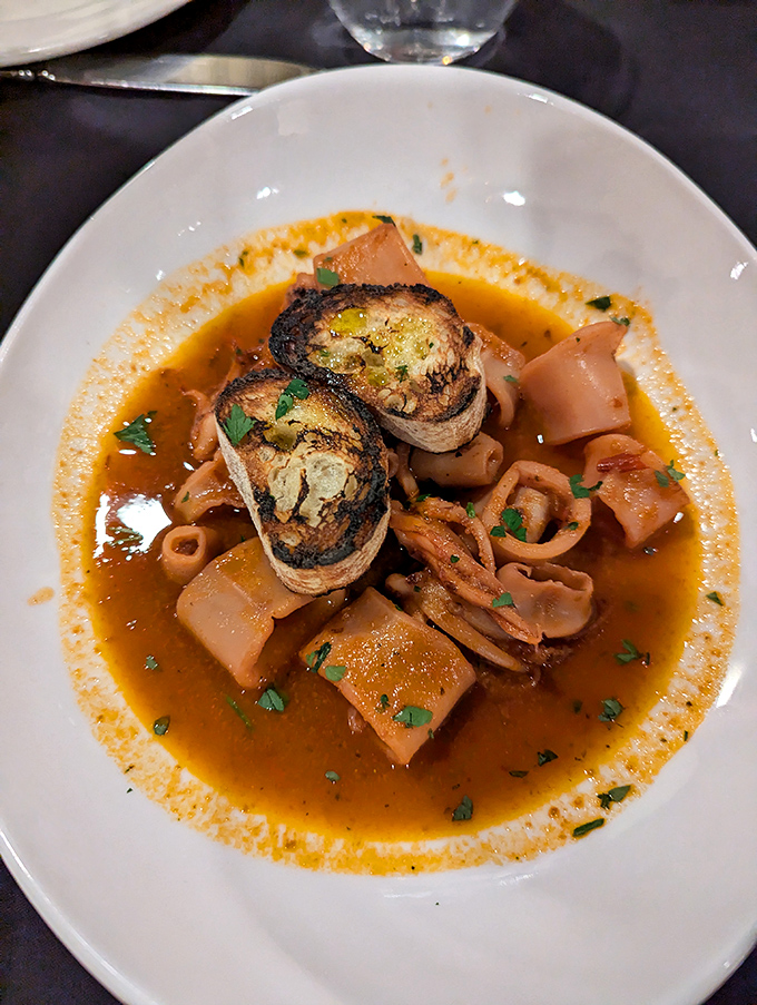 This seafood stew isn't just a meal; it's a Mediterranean vacation in a bowl, complete with crusty bread life rafts.