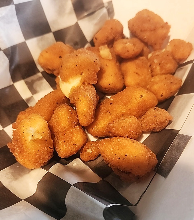 Golden-fried cheese curds that squeak with Wisconsin pride but speak with a distinct Tennessee drawl. Worth every mile of the journey.