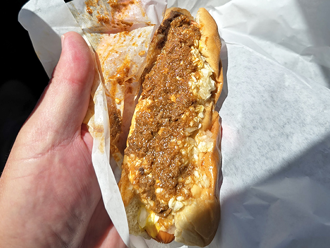 This cheese dog isn't just having a good hair day&mdash;it's having the best hair day in the history of processed meats.