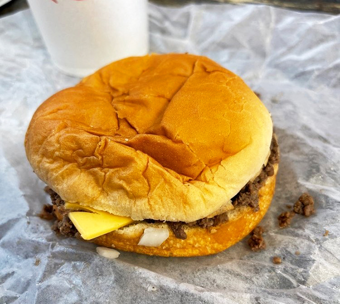 Behold the Cheese-Rite: where melted cheese meets seasoned beef in a romance that Shakespeare would have envied.