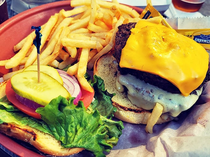 This isn't just a cheeseburger &ndash; it's a masterpiece of melty cheese, fresh veggies, and beef that makes you question why you ever ate anything else.