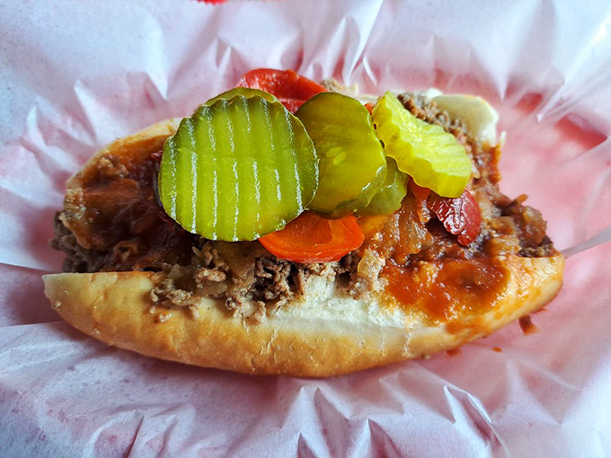 This isn't just a sandwich&mdash;it's a masterpiece of beef, pickles, and perfectly melted cheese that makes you question why you'd eat anything else.