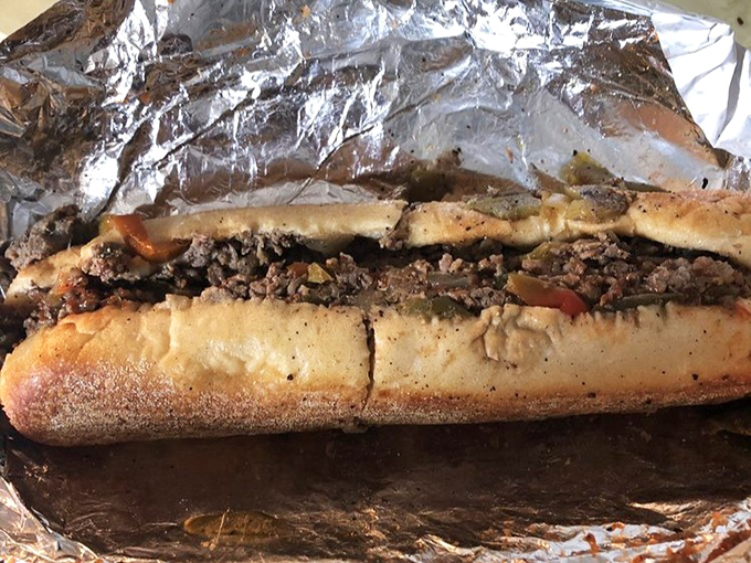Behold the star of the show&mdash;thinly sliced ribeye nestled in a perfect roll, ready to transport you to cheesesteak nirvana with each savory bite.