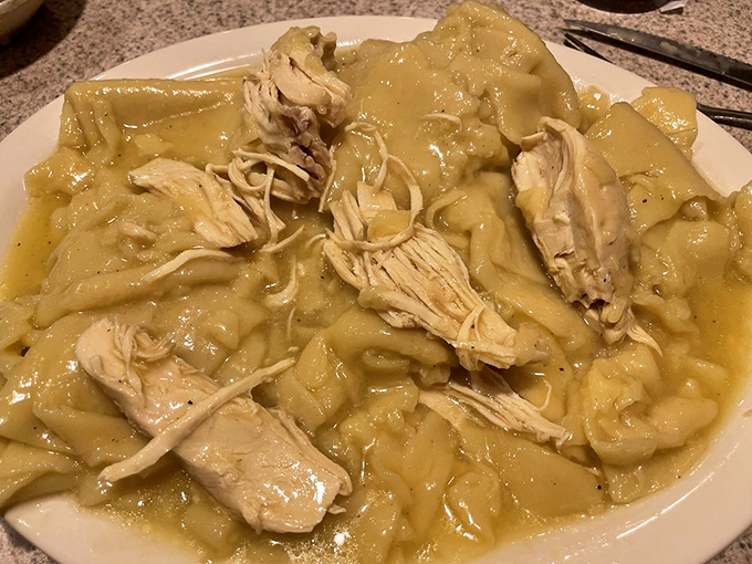 Behold the legendary chicken and dumplings&mdash;tender chunks of chicken swimming alongside pillowy dumplings in a broth that could heal whatever ails you.