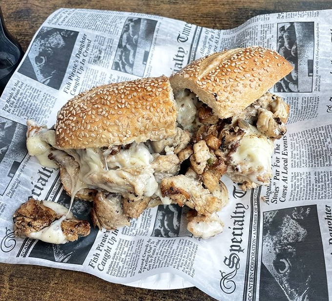 Behold "The Durkin"&mdash;tender chicken breast meets buttery buffalo sauce and Cooper sharp cheese in a sandwich that might just convert the most devoted beef loyalist.