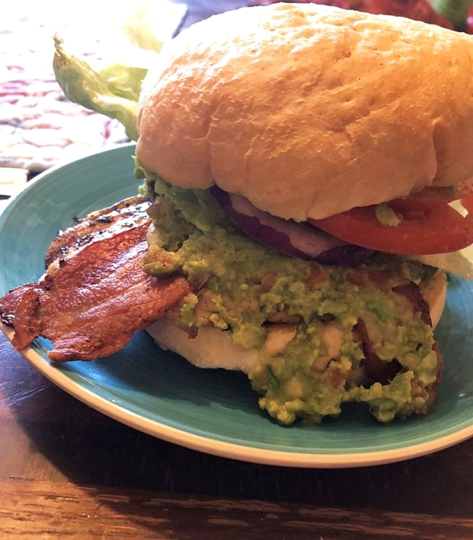 This isn't just a chicken sandwich; it's a masterpiece of avocado abundance that makes you wonder why you'd ever eat anything else.