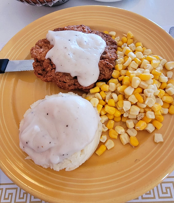 Behold the legendary chicken-fried steak that makes people drive across state lines for one perfect, crispy bite.