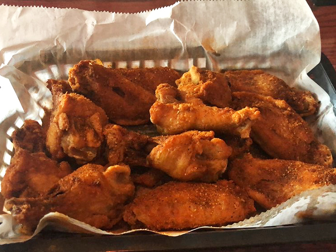 These aren't just wings; they're a masterclass in crispiness. Golden-brown perfection that makes you wonder if the fire department might be called for these flame-worthy bites.