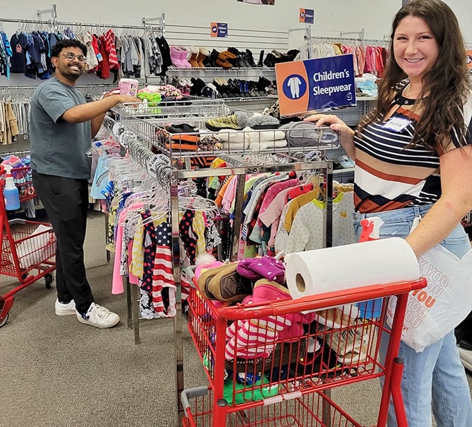 Family shopping at its finest! The children's department offers everything from everyday playwear to special occasion outfits that won't break the college fund.