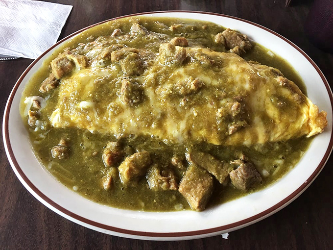This Chile Verde Omelet isn't just breakfast, it's an edible hug&mdash;tender pork swimming in green sauce atop perfectly folded eggs that would make any morning magnificent.