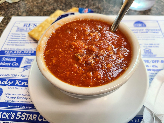 This is it, folks – the bowl of chili that turned a corner restaurant into a destination.