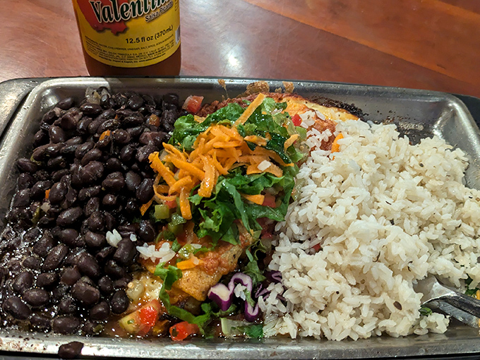 Black beans and rice never looked so inviting &ndash; comfort food that understands the sacred art of satisfaction.