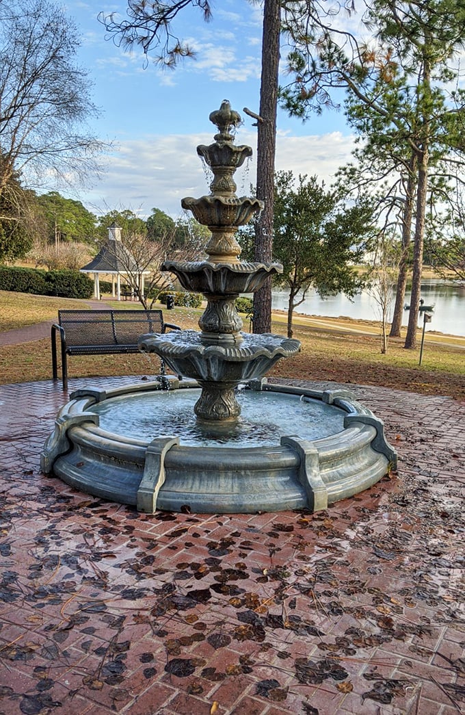 This tiered fountain whispers tales of Victorian elegance. The perfect backdrop for contemplating life's big questions&mdash;or where to find lunch.