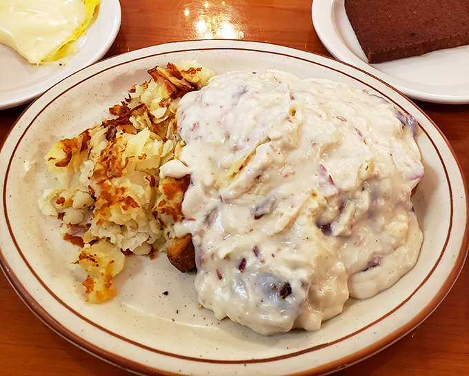 Creamed chipped beef: The breakfast that launched a thousand naps. This glorious avalanche of savory goodness makes health food seem vastly overrated.