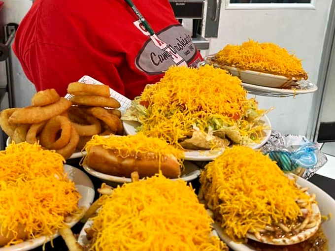 Mountains of neon-orange cheese blanket these Cincinnati specialties like edible sunshine. Resistance is futile, napkins are mandatory.