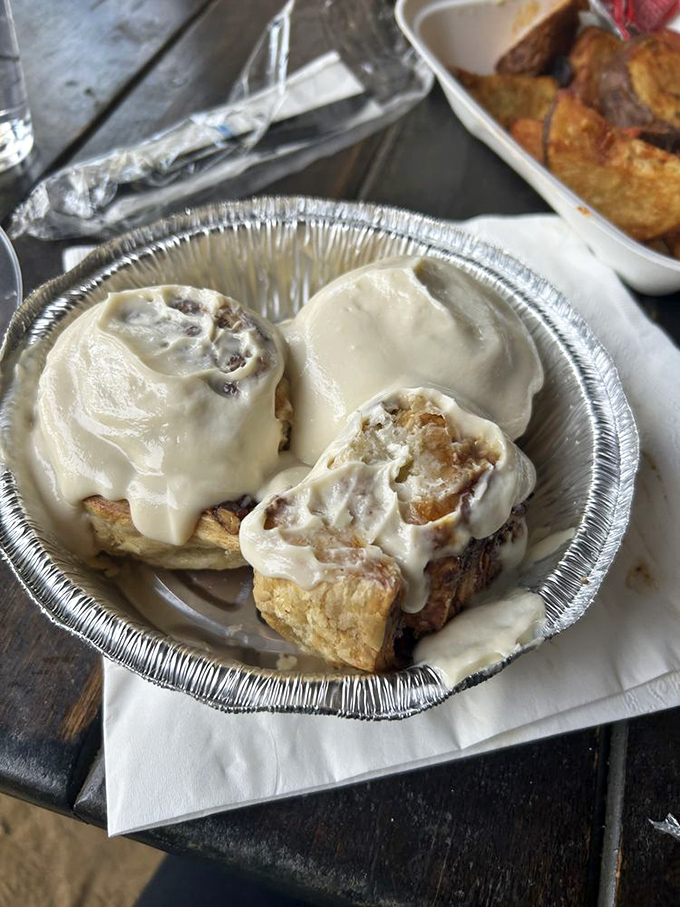 These cinnamon rolls aren't just breakfast, they're an event. Cream cheese frosting melting into warm spirals of cinnamon-spiced dough&mdash;morning perfection.
