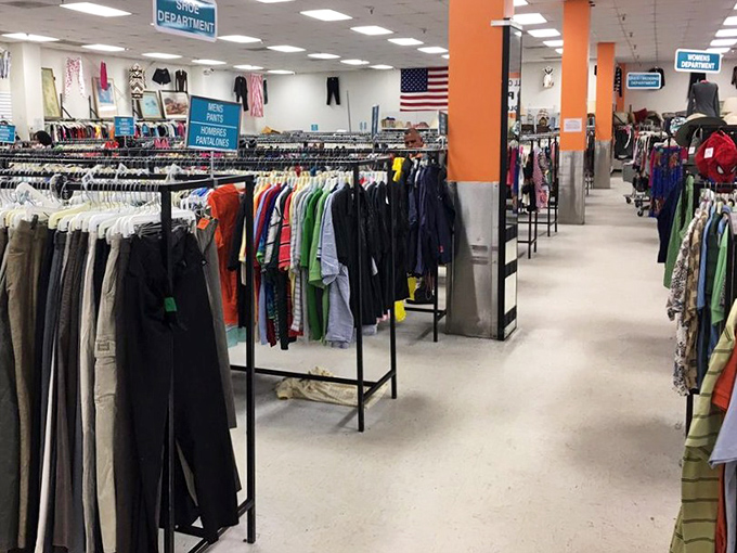 Endless racks of possibility stretch toward the horizon, organized by color and size. The thrill of the hunt begins here!