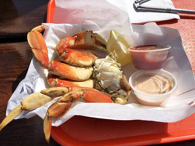 Dungeness crab legs in its most glorious form &ndash; sweet, succulent meat ready for dipping in cocktail sauce that makes you grateful to live near an ocean.