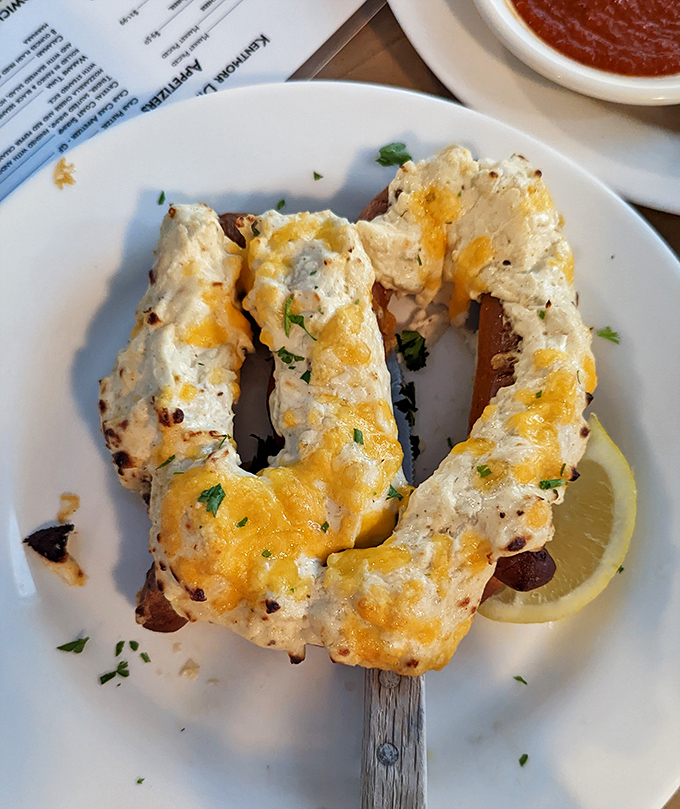 The legendary crab pretzel – where Maryland's favorite crustacean meets soft pretzel perfection. Resistance is deliciously futile.