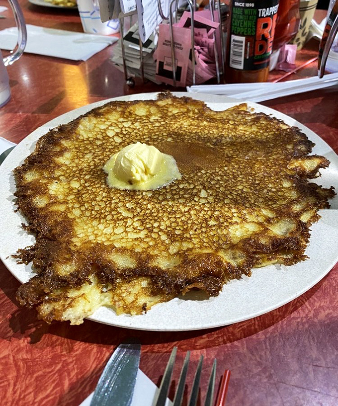 Behold the holy grail of pancakes&mdash;crispy, lacy edges that shatter like caramelized sugar giving way to a tender center crowned with melting butter.
