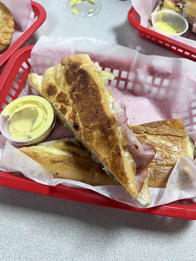 This isn't just toast&mdash;it's a masterclass in the art of pressing. Golden, crispy exterior giving way to a melty interior that whispers, "Buenos d&iacute;as, delicious."