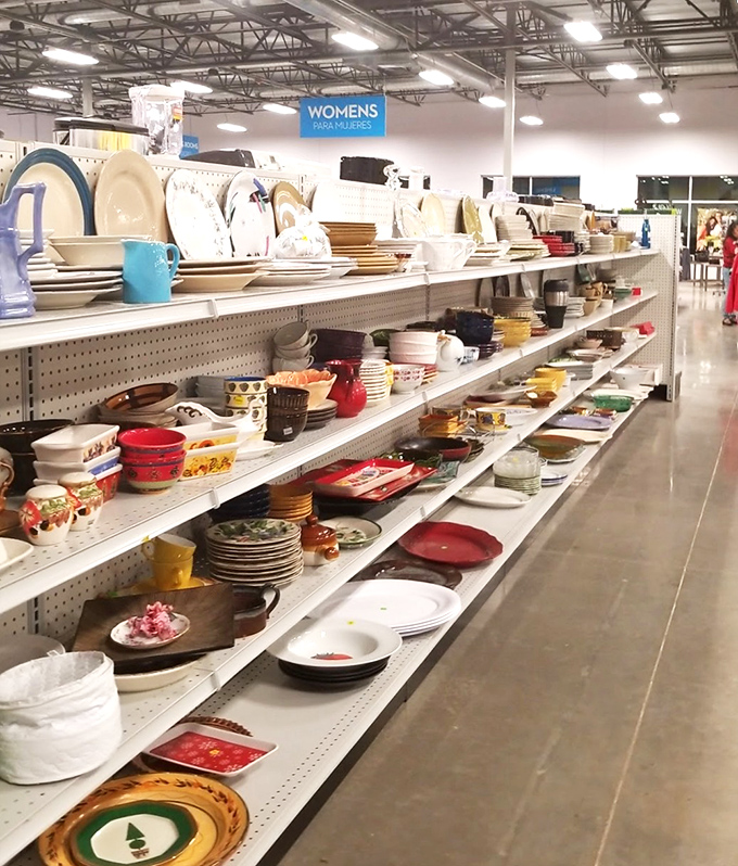 Kitchen archaeology at its finest - someone's grandmother's china could become your dinner party showstopper.