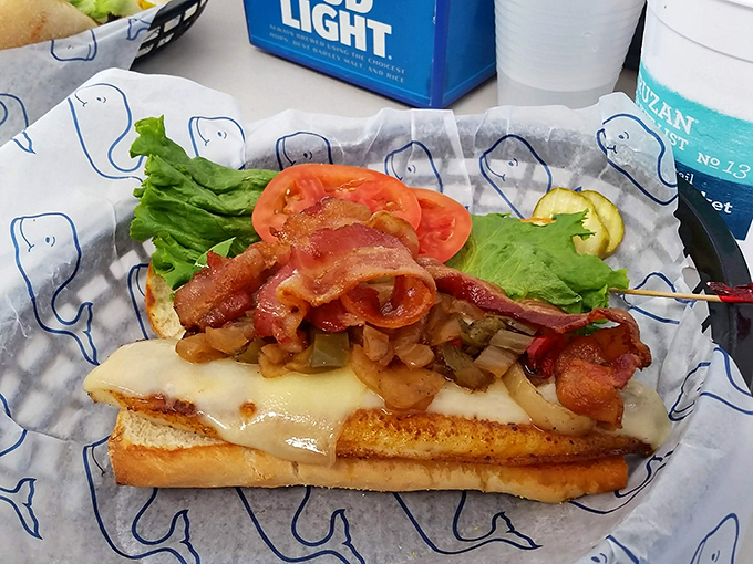 Behold the legendary fish sandwich that's converting skeptics into believers, one perfectly crispy bite at a time.