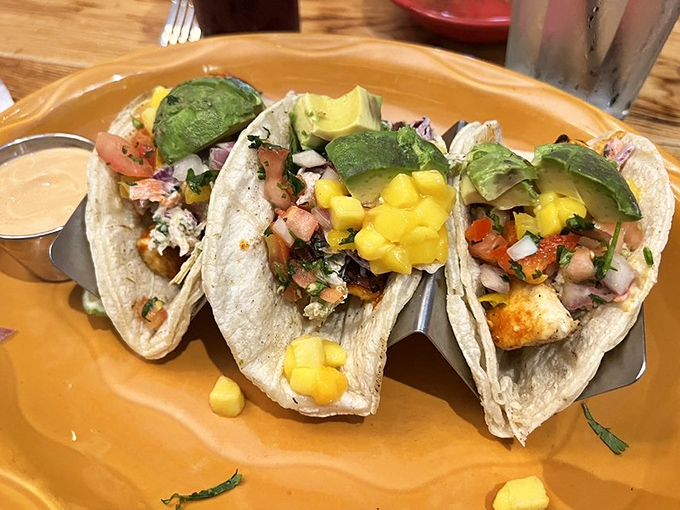 These fish tacos aren't just food&mdash;they're edible sunshine. Fresh mango salsa and perfectly cooked fish create a flavor fiesta worthy of a standing ovation.