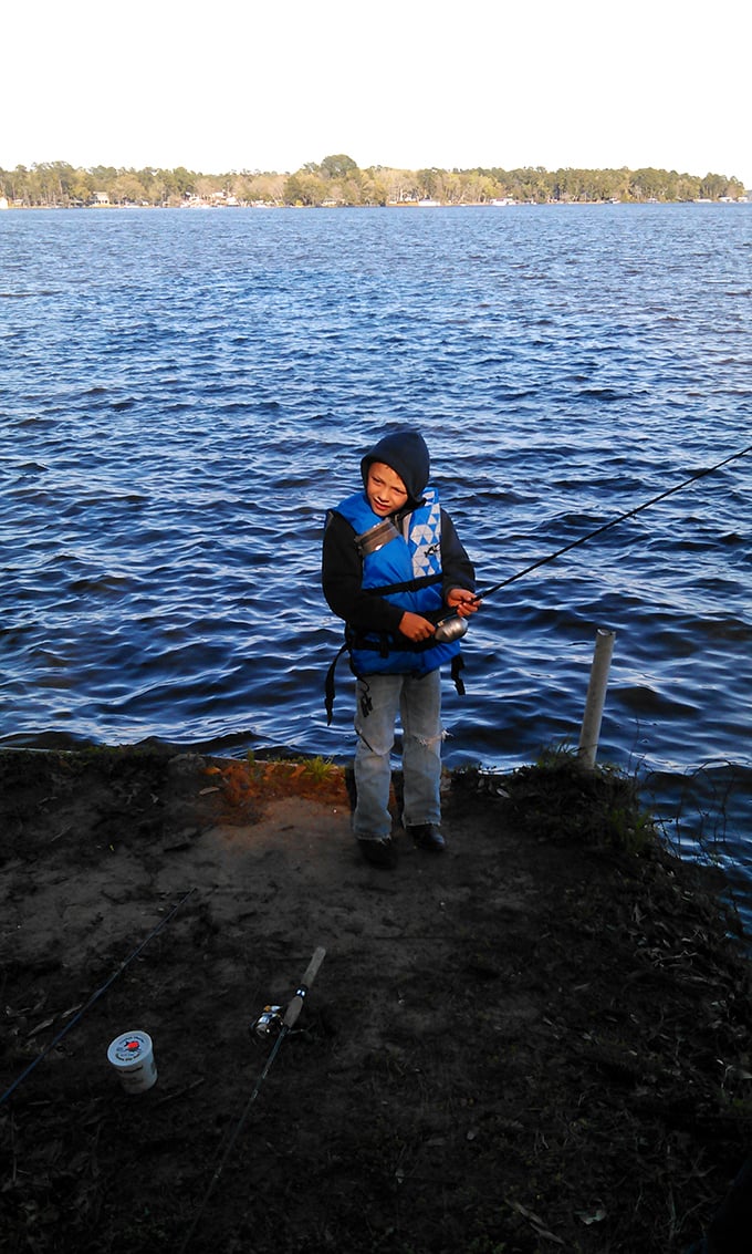 Fishing at Lake Talquin provides both dinner and entertainment. The only thing better than the peaceful surroundings is knowing you didn't pay a resort fee.