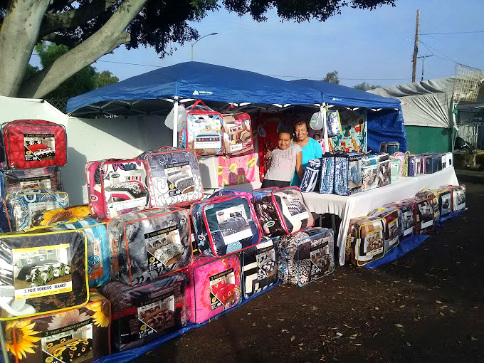 Fabric rolls unfurl like colorful carpet samples from a decorator's fever dream &ndash; creativity never looked so affordable.