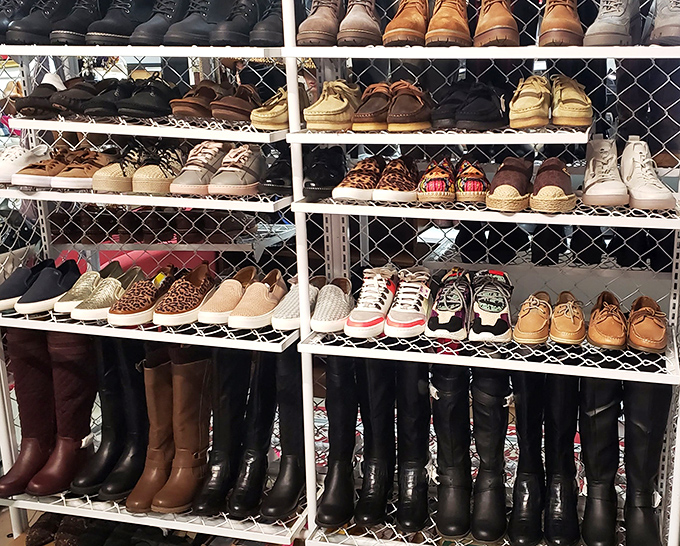 Shoe heaven exists, and it's at Smiley's. From work boots to fashion statements, this footwear collection rivals anything you'd find at the mall.