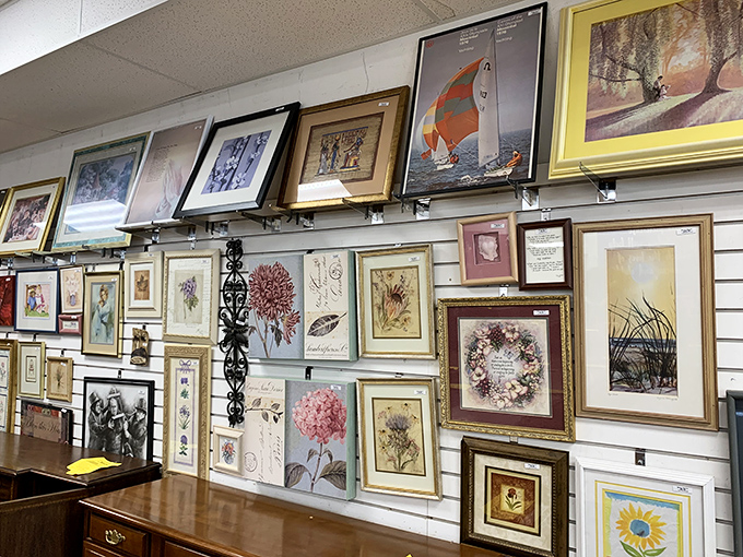 Wall art galore! Like a museum where everything's for sale and no one shushes you for getting too close to the masterpieces. 