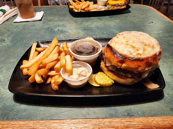Behold the French Onion Burger &ndash; where cheese meets beef in a glorious, melty embrace of deliciousness.
