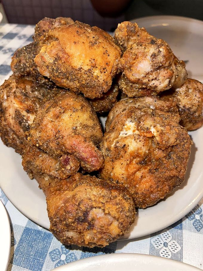 Behold the golden masterpiece that dreams are made of &ndash; crispy, seasoned, and absolutely worth the drive to Oldenburg.