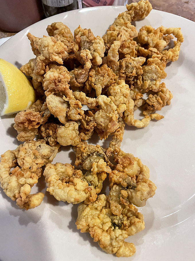 Golden-fried whole belly Ipswich clams&mdash;crispy outside, briny-sweet inside&mdash;that would make a New Englander weep with joy and homesickness.