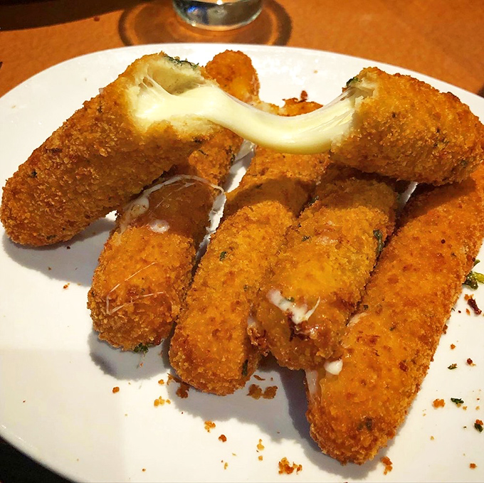 The stars of the show &ndash; golden-crusted mozzarella sticks with that Instagram-worthy cheese pull that makes your mouth water before the first bite.