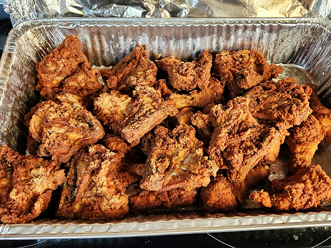 Golden perfection achieved - crispy coating that crackles with every heavenly bite you take.