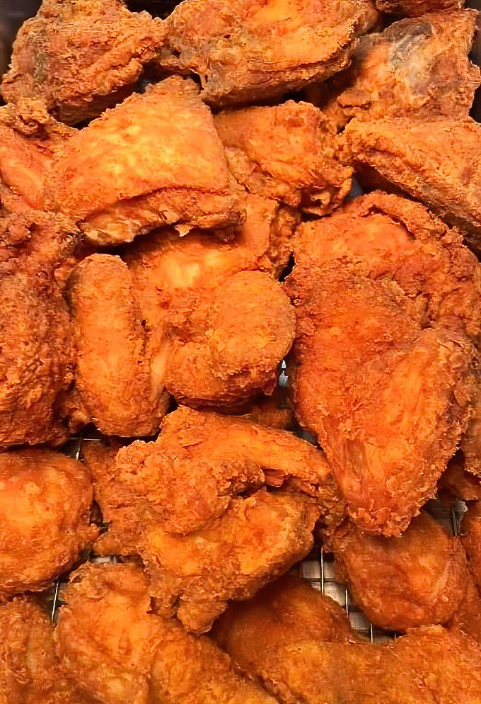 Golden perfection that would make Colonel Sanders weep tears of joy&mdash;this is fried chicken nirvana.
