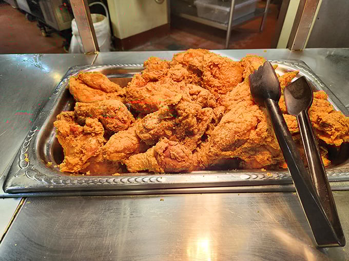 Golden-brown perfection that Colonel Sanders would salute. These crispy morsels have that satisfying crunch that echoes through your soul.