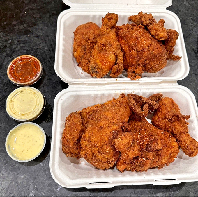 Golden-brown perfection that makes you want to invent new words for "crispy." These boxes contain treasures more valuable than anything in King Tut's tomb.