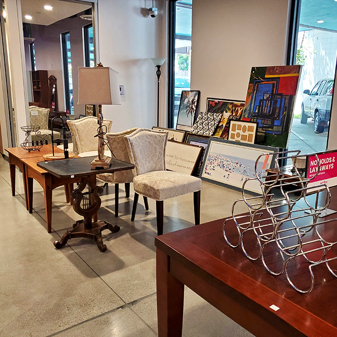 Mid-century meets modern in the furniture section, where yesterday's design classics await their second act in your living room.